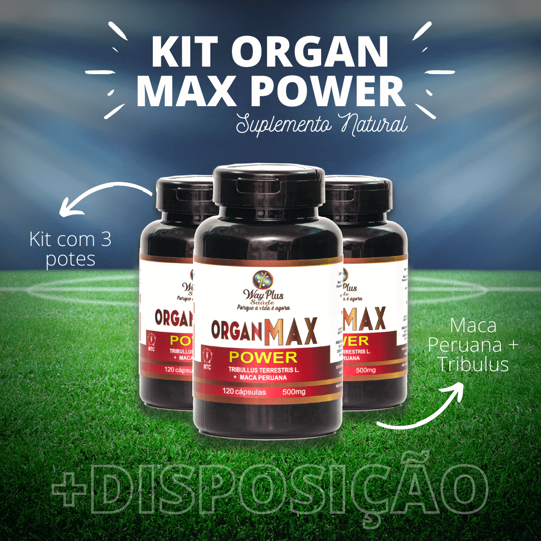 Suplemento Natural Organ Max Power - Way Plus Saúde